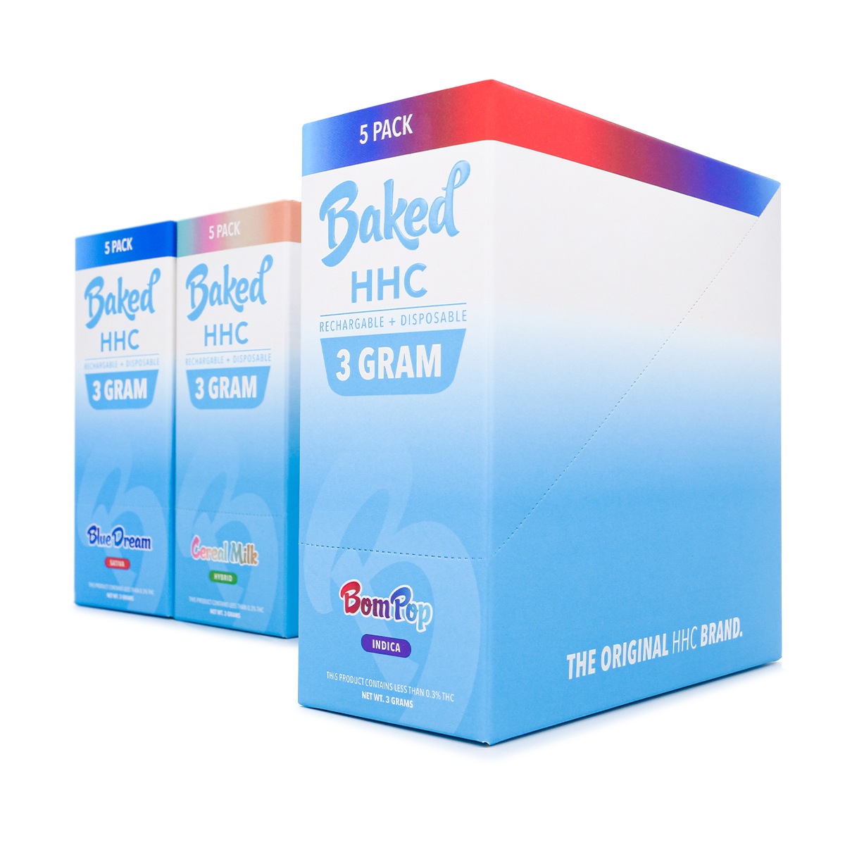 3 gram HHC Disposable Vape | Baked - DistroMike Wholesale